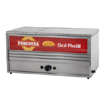 Panchera Sol Real 3 Grande con Calienta Pan - M&A Equipamientos Comerciales